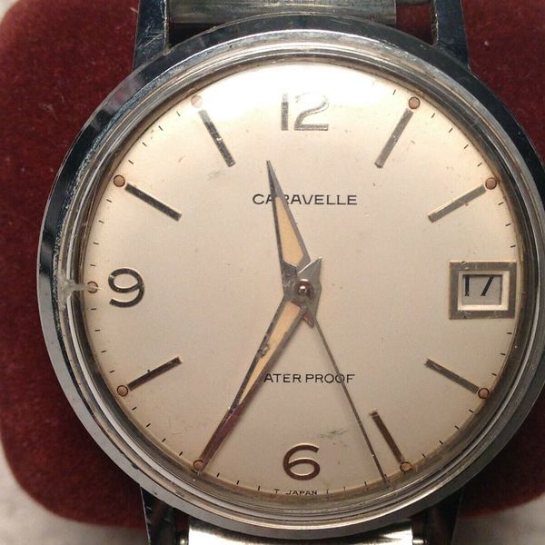 Vintage Caravelle/Bulova M7 Waterproof Men's Classic Wrist Watch 1967 ...