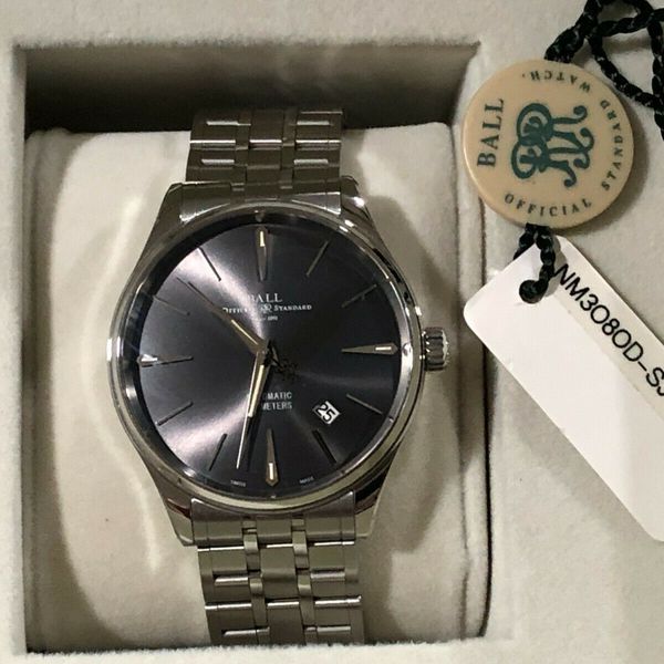 Ball Trainmaster Legend Automatic Grey Dial 3080D-SJ-GY | WatchCharts
