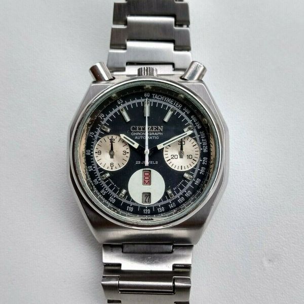VINTAGE RELOJ CITIZEN CHRONOGRAPH BULLHEAD , OCTAGONAL CAL.8110A DIAL ...