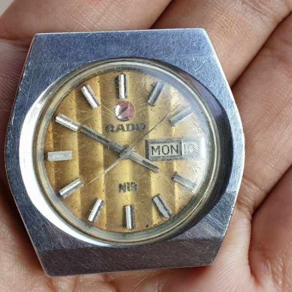 Vintage Rado N19 25 Jewels Parts Repair Mens Automatic Swiss Watch ...