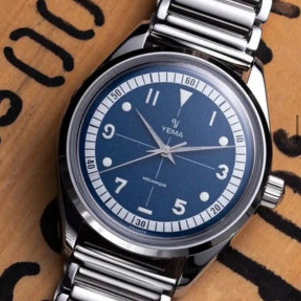 YEMA Manual Wind Mechanical Watch. 40mm. Exceptional condition ...