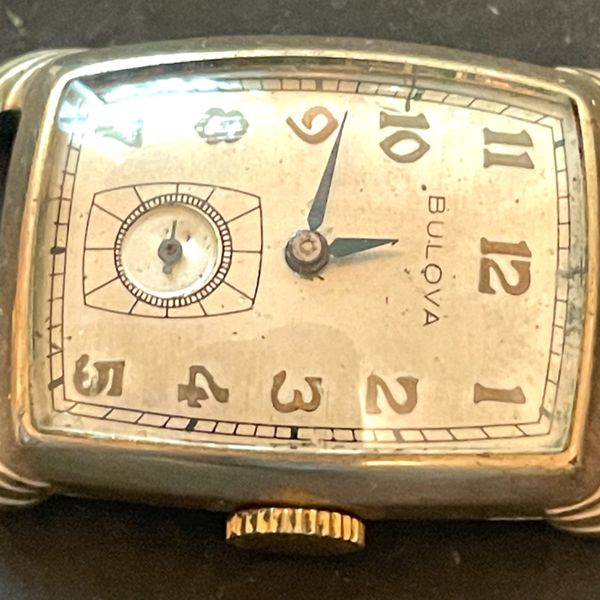 Vintage Bulova Cal 8AE Men's Watch Parts/Repair Good Balance Case 8 AE ...