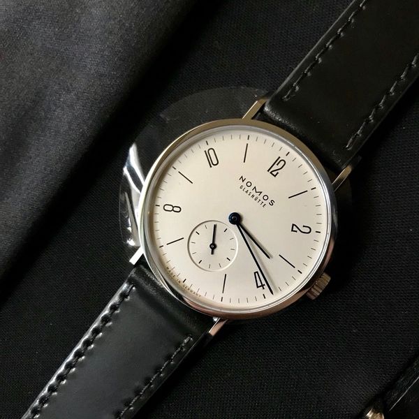 FS NOMOS Tangente 35mm Display Back Black Horween Strap NEW ...