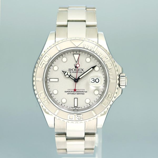 2002 MINT Rolex Yacht-Master 16622 Steel Platinum Bezel Oyster 40mm ...