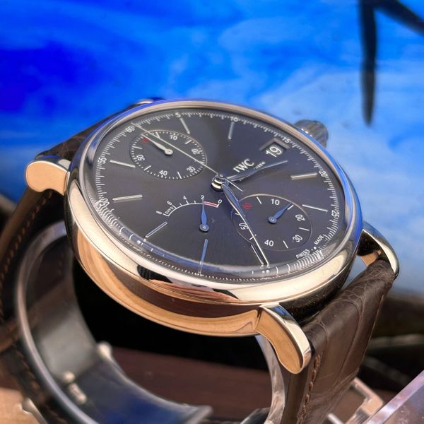 [WTS] FS: IWC Portofino Hand-Wound Monopusher 18k White Gold Chrono ...