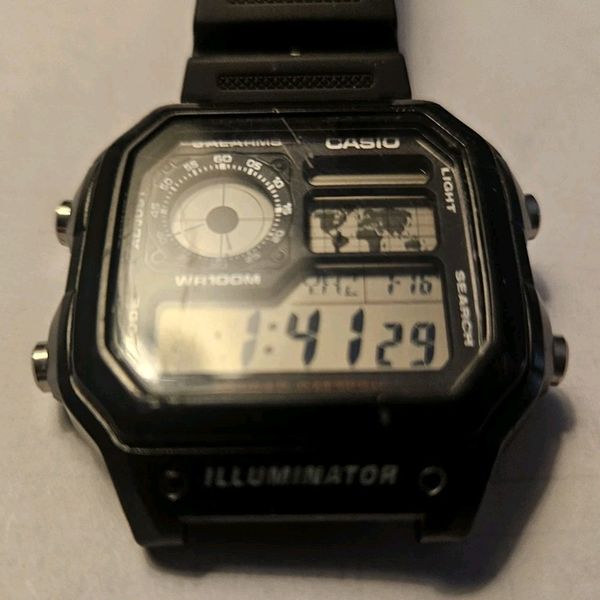 Casio AE-1200WH World Time Digital Watch 3299 Illuminator Water ...