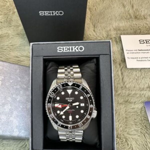 Seiko 5 Sports Men's Black Watch - SSK001. Glass Replaced With Sapphire ...