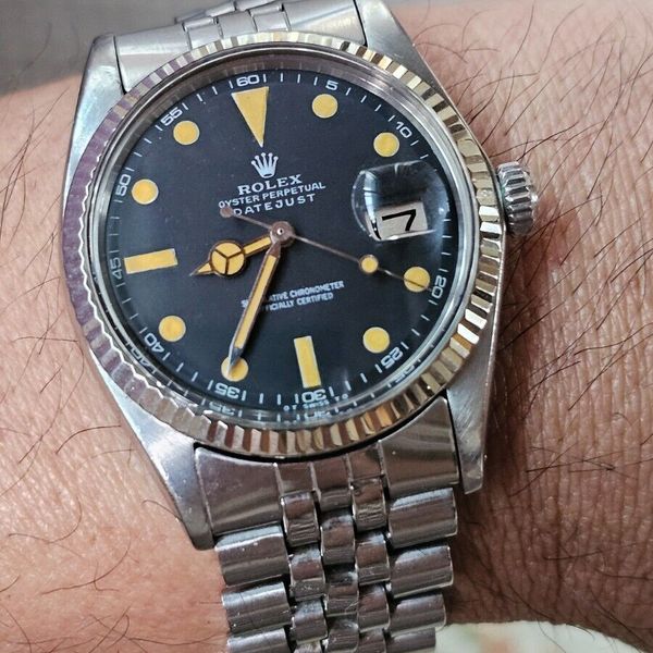 VINTAGE ROLEX DATEJUST 1601 MERCEDEZ-BENZ HANDS MEN'S AUTOMATIC WATCH ...