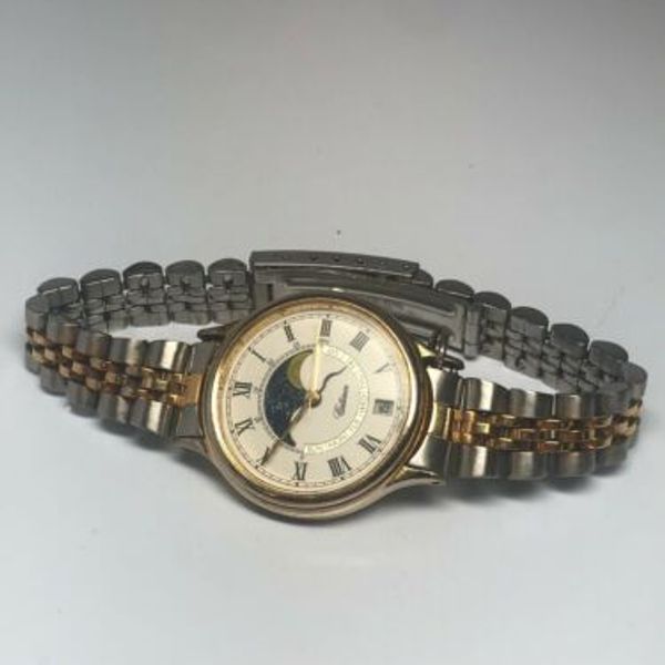 Vintage Men's Citizen Watch Moonphase Quartz 2870-626882 KA For Parts ...