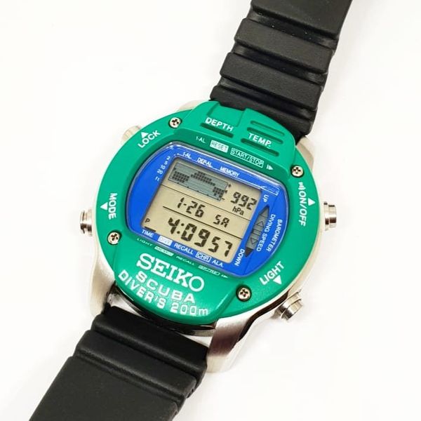 FS: Rare Seiko M795 (Green Bezel) Diver | WatchCharts Marketplace