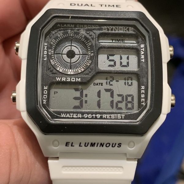 Synoke 9619 Mens Watch Digital Homage to Casio Royale James Bond Watch ...