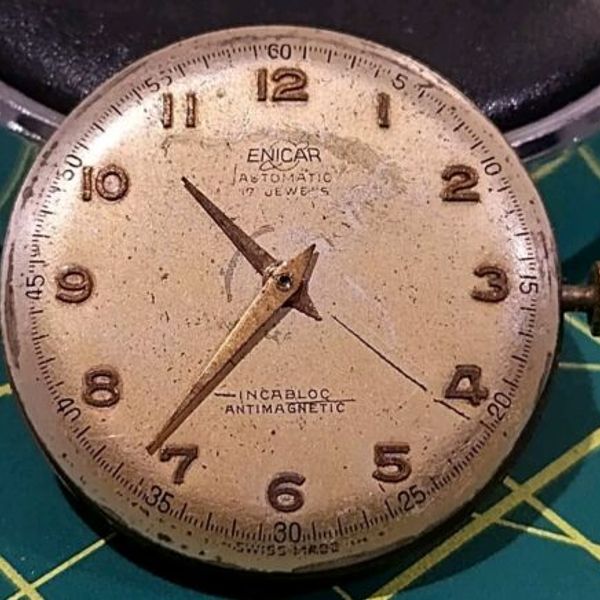 Vintage Enicar Automatic Watch Felsa 690 Bidynator - Runs - For Repair ...