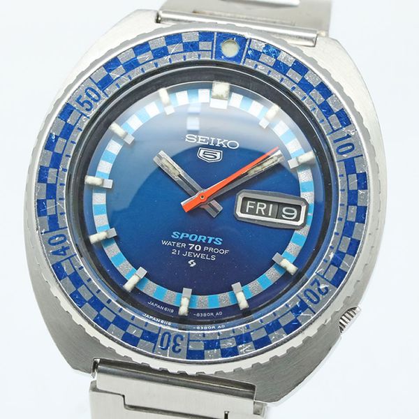SEIKO 5 SPORTS 21 JEWELS AUTOMATIC 70M 6119-8300 Seiko 5 Sports Checker ...