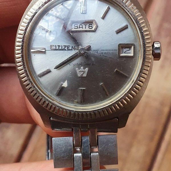 Vintage CITIZEN CRYSTAL 7 Seven 33 Jewels Automatic 1960s Vintage Men's ...