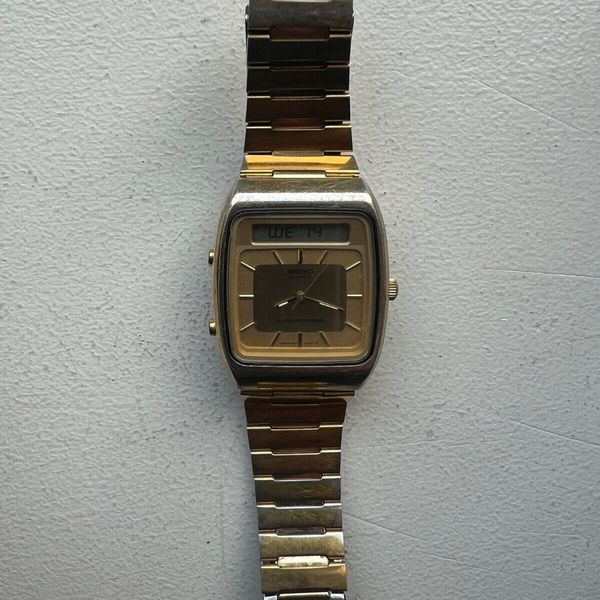 SEIKO VINTAGE H357-5109 ANALOG DIGITAL ALARM QUARTZ RUNS GREAT - NEW ...