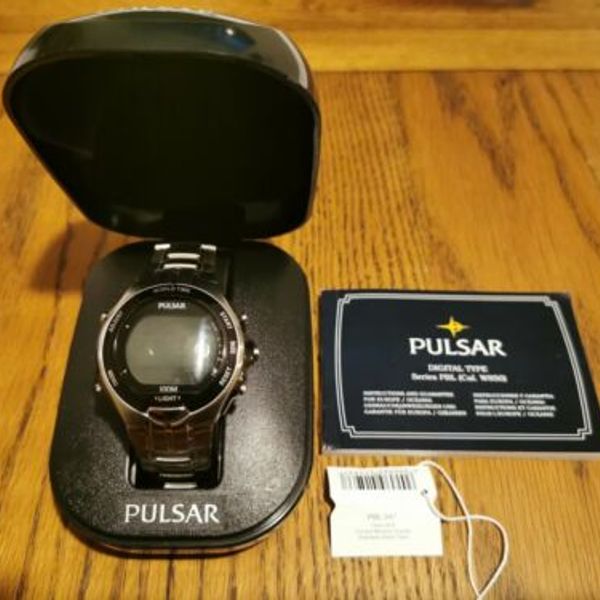 Pulsar PBL047 Mens Digital Stainless Steel Watch | WatchCharts Marketplace