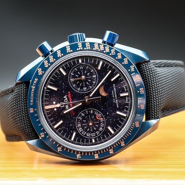 FS: Omega Speedmaster Moonphase. Blue Side Of the Moon. Aventurine ...