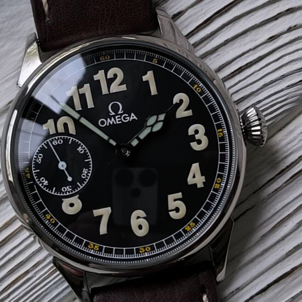 Omega pocket movement NEW CUSTOM Dial Multicolor WW2 Style Marriage ...