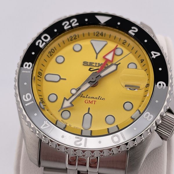 Seiko 5 Automatic Sports GMT SSK017 Yellow Dial Men's watch SSK017 ...