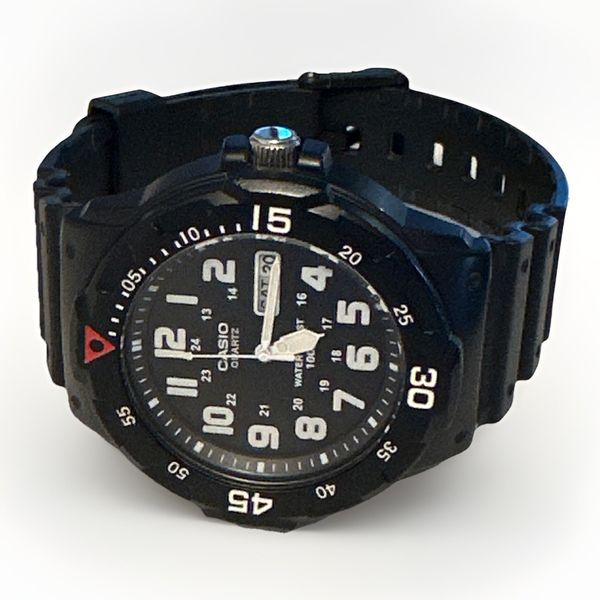 Casio MRW200H-1BV, Analog Watch, Black Resin Band, Day/Date, 100 Meter ...