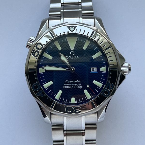 Omega Seamaster Professional 300M 2265.80 Electric Blue 41mm Quartz | WatchCharts Marketplace
