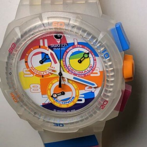 SWATCH Plastic Chrono 'Summer Curves' SUIW401 | WatchCharts