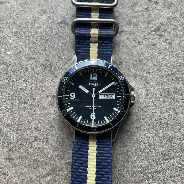 Timex J Crew Lim. Edition 38mm Field Watch Circa 2011 Quartz Black Dial ...