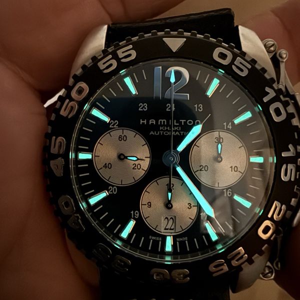 HAMILTON KHAKI ACTION SWISS MADE CHRONOGRAPH AUTOMATIC H635160 WATCH | WatchCharts Marketplace