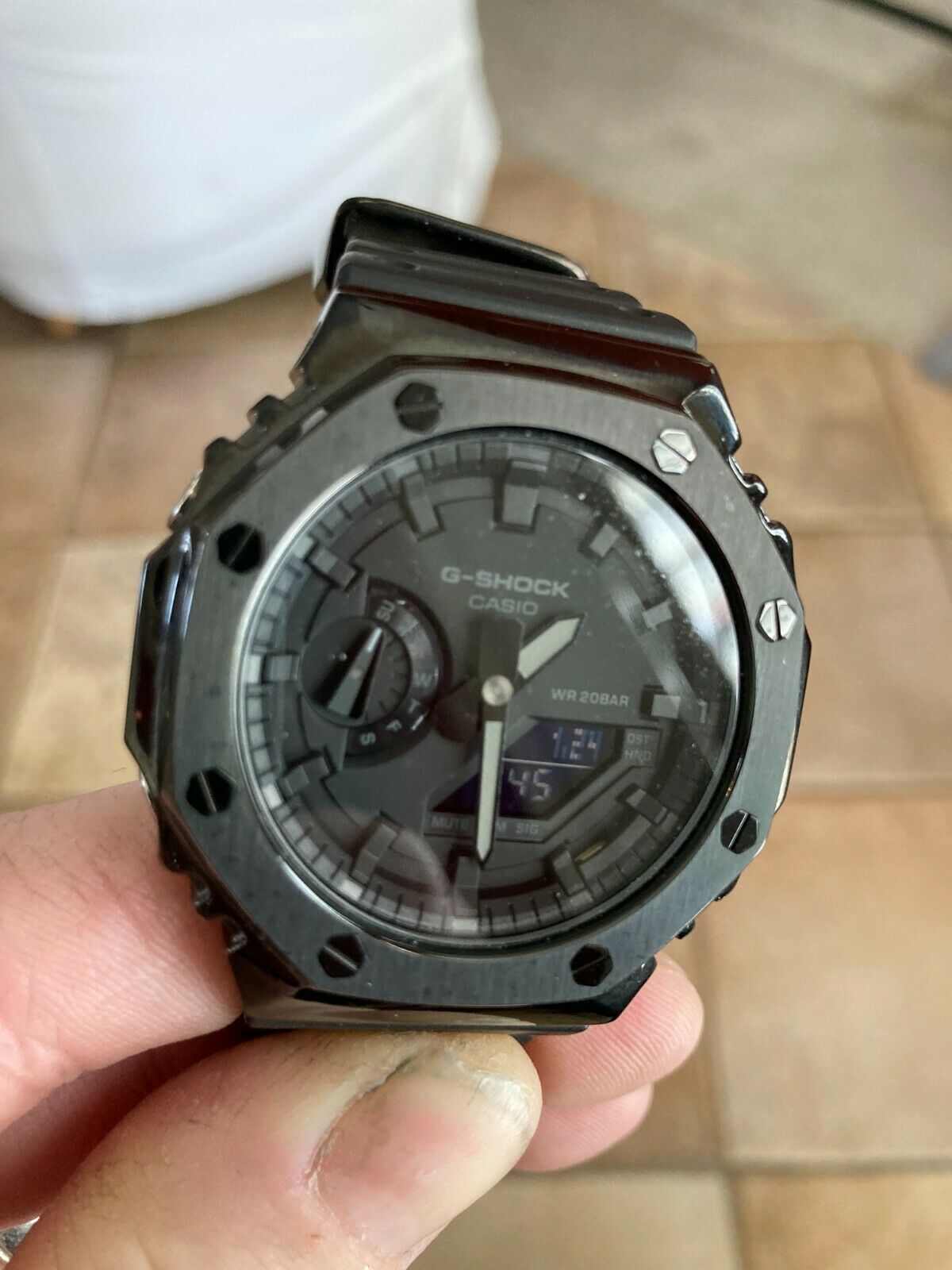 Casio G-Shock AP "Casioak" Black mod bezel kit with tools USA SELLER ...