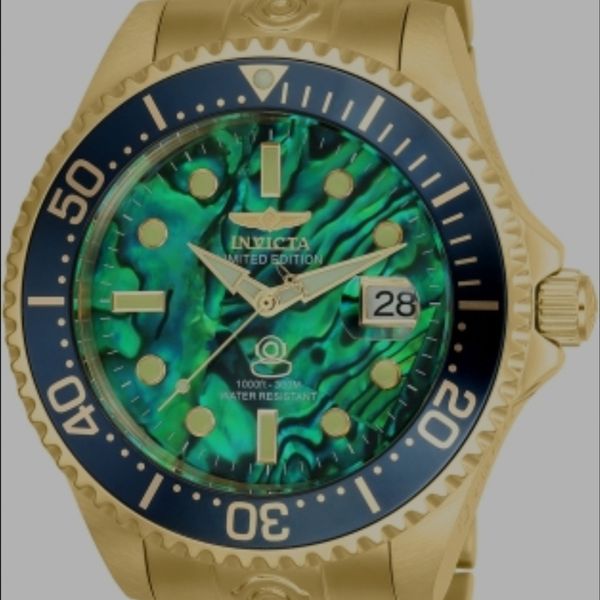 Invicta 25401 Abalone Grand Diver Limited Edition 300 Meter Mens Watch ...