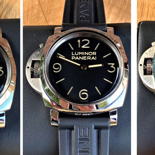 Panerai Luminor 1950 Left Handed PAM 557 Destro 47mm | WatchCharts ...