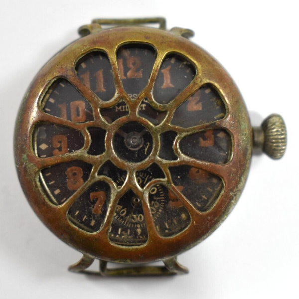 Vintage Ingersoll MIdget WWI Trench Military Wrist Watch w/Shrapnel ...