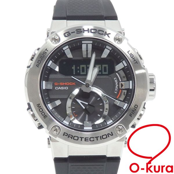 [Used] Casio Watch G-SHOCK Men's Tough Solar SS Carbon Resin Belt GST ...