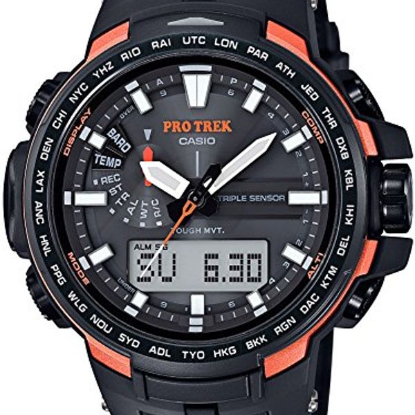 [Casio] Watch Pro Trek Radio Solar PRW-6100Y-1JF Black | WatchCharts ...