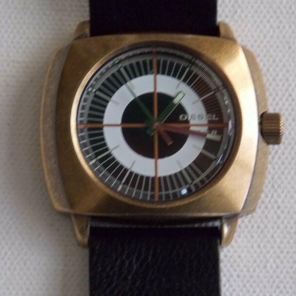 DIESEL MEN'S WATCH DZ-1077 ALL STAINLESS-STEEL BRONZE FINISH WR TO 330 ...