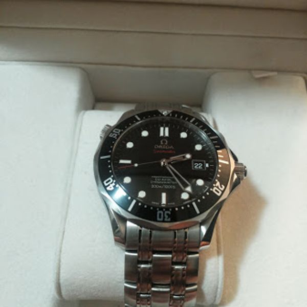 Omega seamaster pro co-axial 41 mm. cal. 2500C black waved dial ...