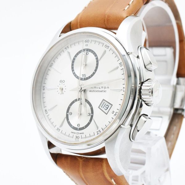 [NEAR MINT] HAMILTON JAZZMASTER H326160 Automatic Chronograph Men's ...