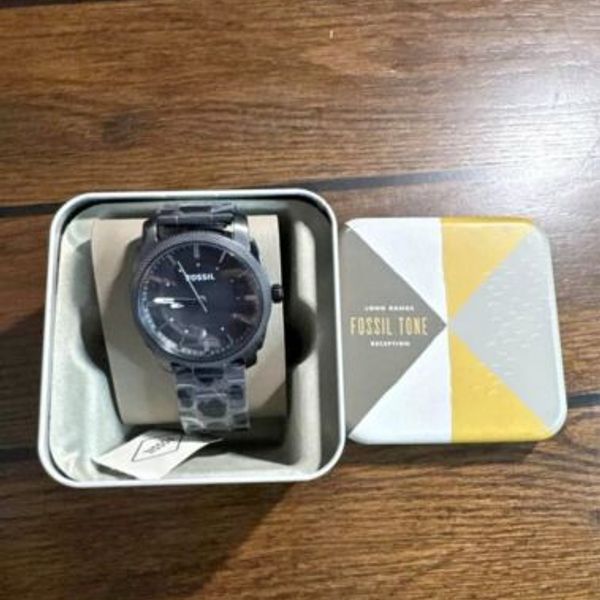 Fossil Machine Black Stainless Steel Watch FS4775 | WatchCharts Marketplace