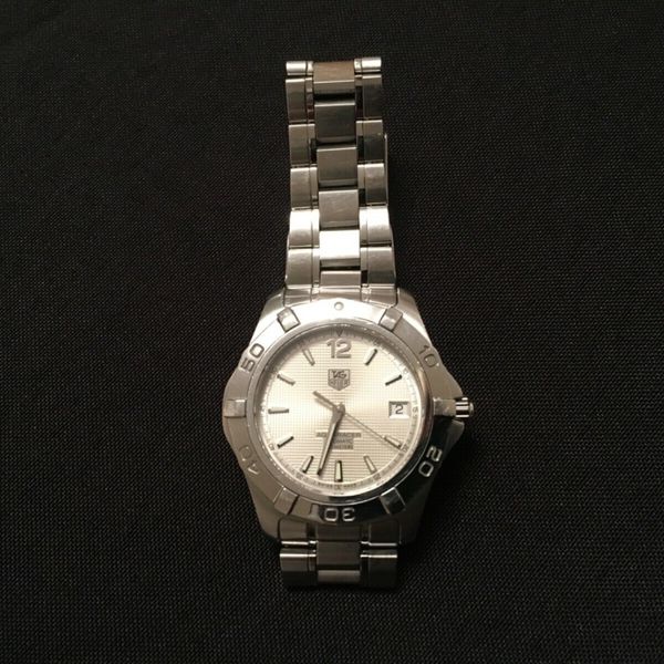 TAG HEUER AQUARACER 300M MENS STAINLESS STEEL BRACELET WATCH WAF 2111 ...