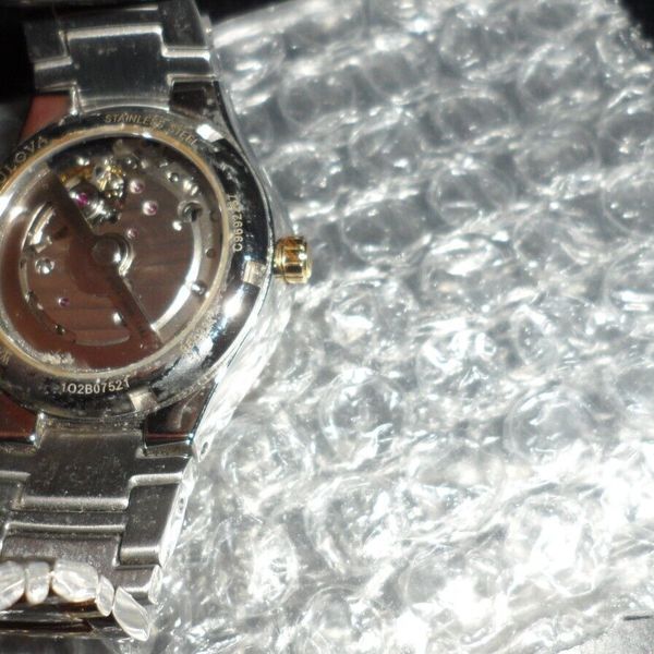 Bulova 98L297 Classic Stainless Steel Automatic Ladies Watch ...