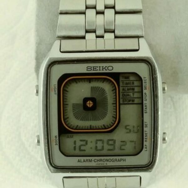 Vintage Seiko G757-405A James Bond Octopussy LCD Watch FOR REPAIR ...
