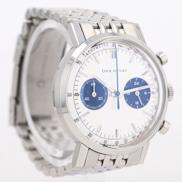 Dan Henry 1964 Gran Turismo Silver Dial Quartz Stainless Steel Men's ...