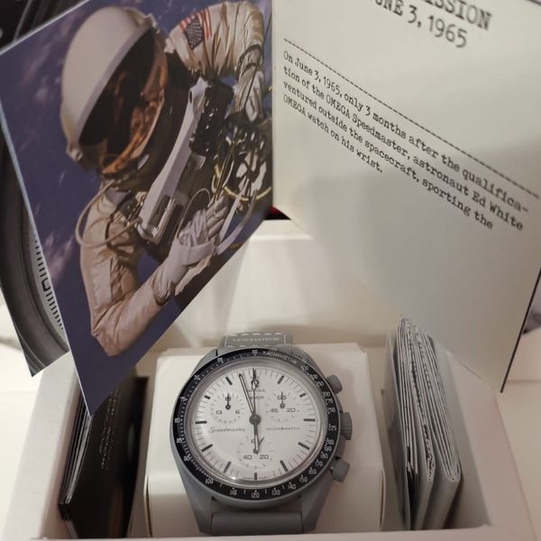 Omega X Swatch Bioceramic Moonswatch 1965 NEW!! Full Set | WatchCharts ...