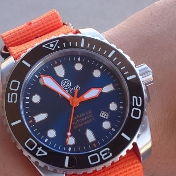 FS: Deep Blue Sea Ram 500m Automatic with Rare Lumed Bezel! | WatchCharts