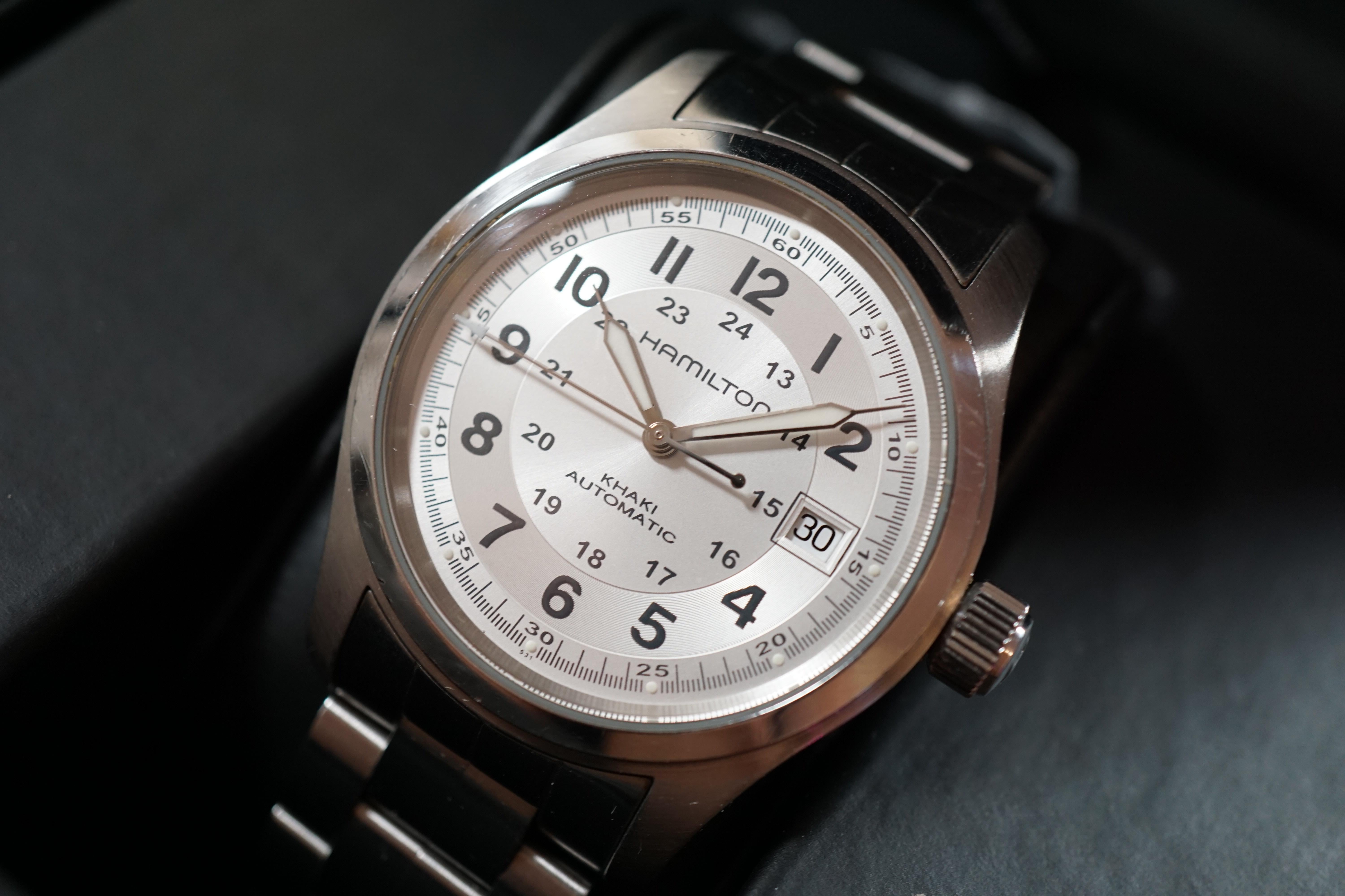Hamilton Khaki Field Automatic 38 H70455153 Price, Specs, Market ...