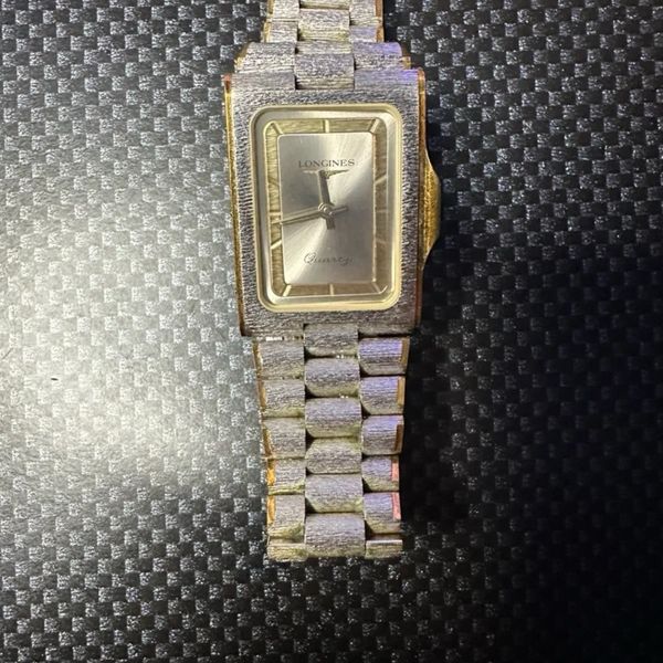 Vintage (1980's) Longines Classic Rectangular Quartz Watch RARE ...