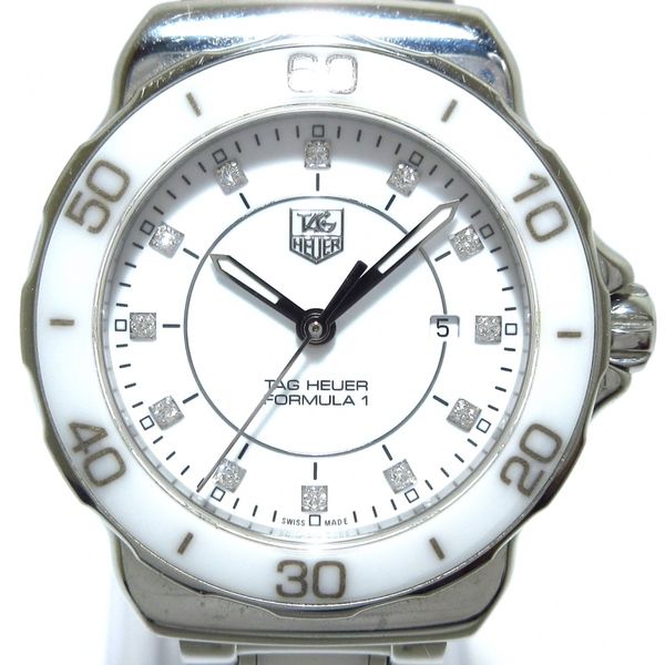 [New] [Used] TAG Heuer FORMULA1 Watch 12P Diamond White | WatchCharts ...