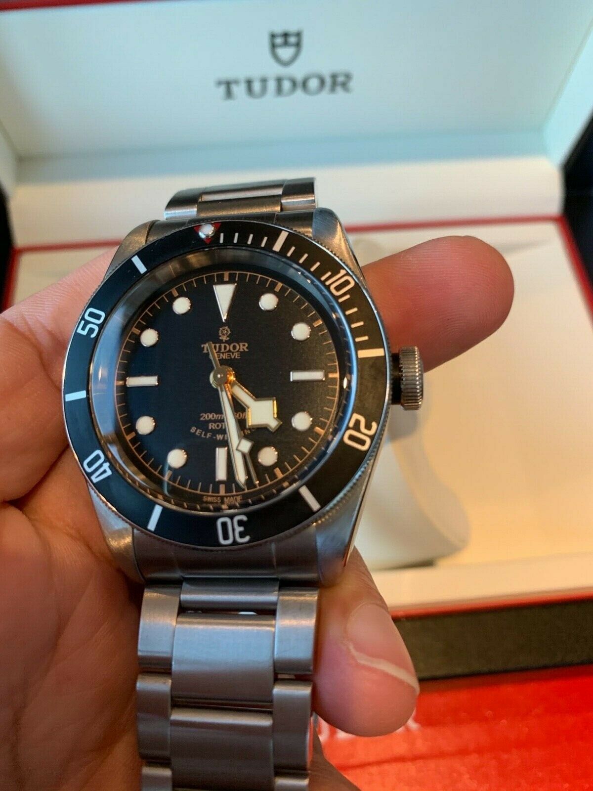 Rare Tudor Heritage Black Bay Black Rose 79220N with ETA Movement 41mm ...