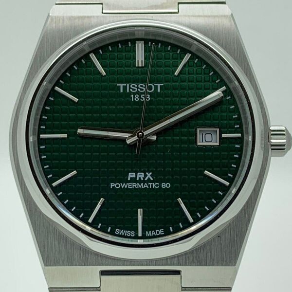 BLACK FRIDAY SALE!Tissot PRX T137.407.11.091.00 Green dial Automatic ...