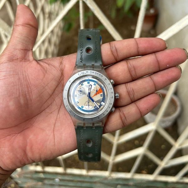 Swatch AERINOS - SVCK4006 Watch Chronograph Irony Diaphane Athens 2004 ...